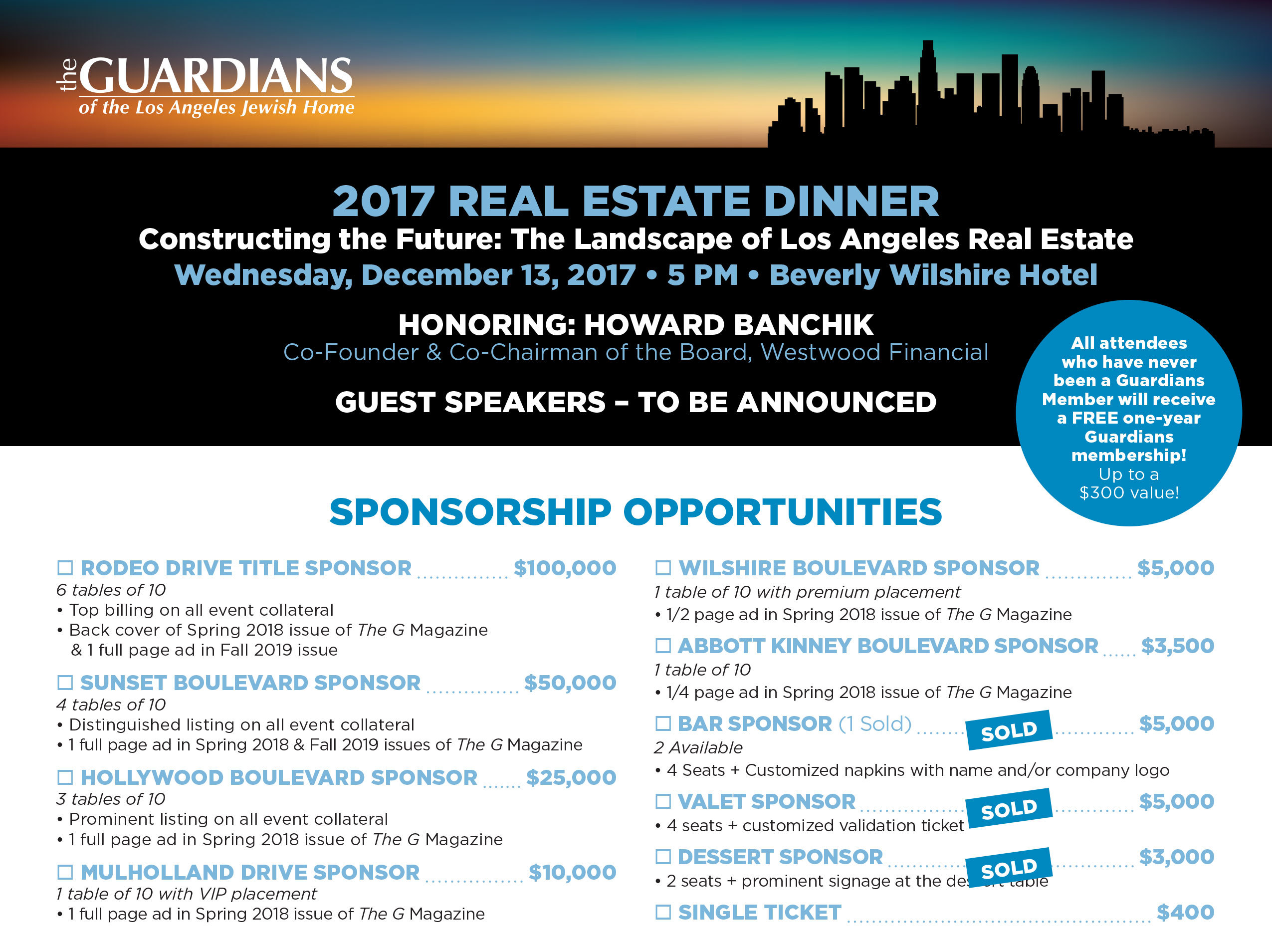 The Guardians 2017 Real Estate Dinner